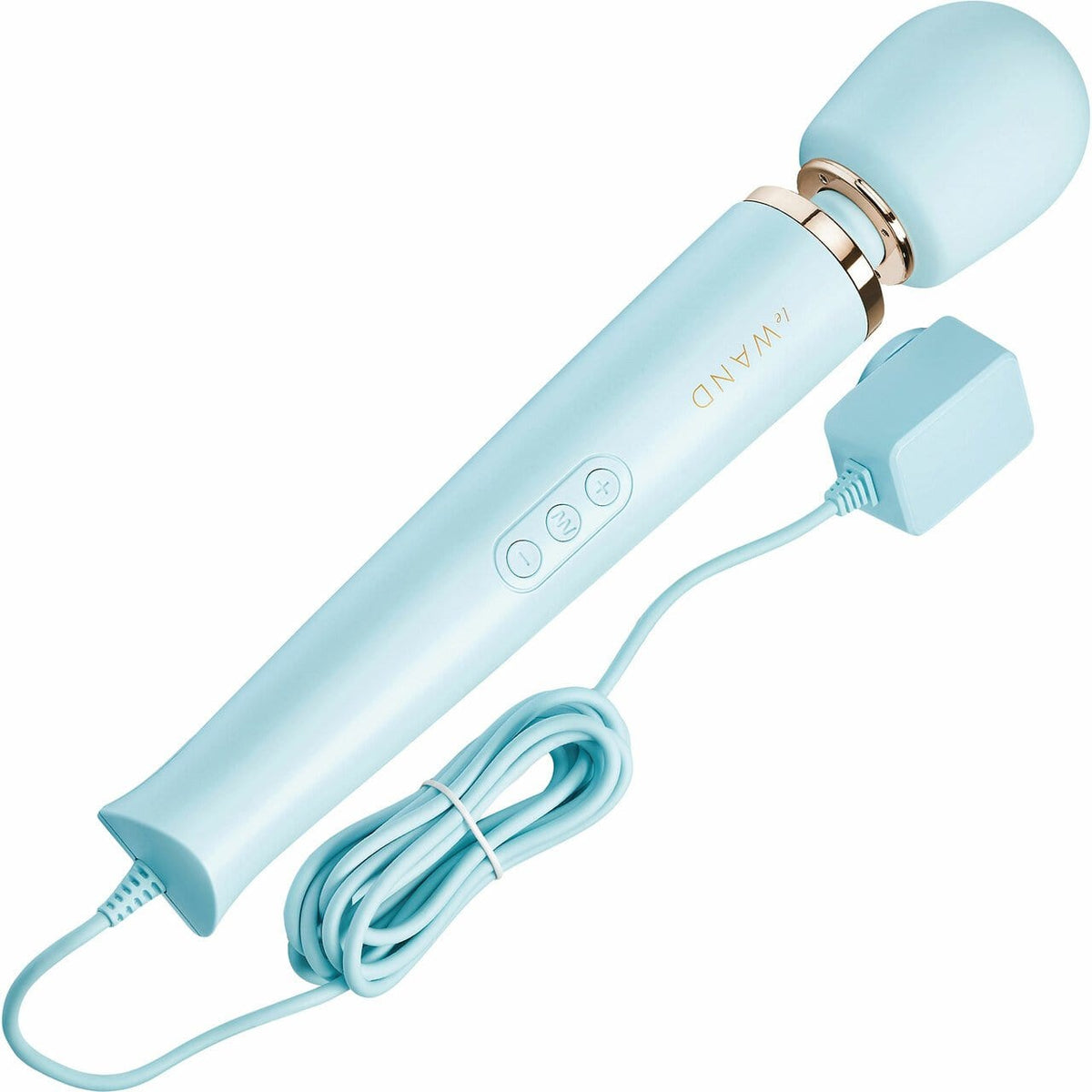 LE WAND - Powerful Plug-In Vibrating Wand Massager - Sky Blue – The ...